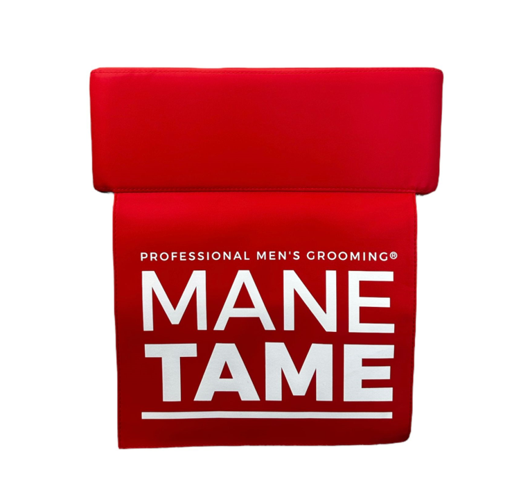 MANE TAME Booster Seat - Red & White Font | Nancy's Beauty Warehouse
